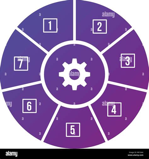 Infographic Circle Element Chart Graph Diagram With 7 Steps Options Parts Processes Phase