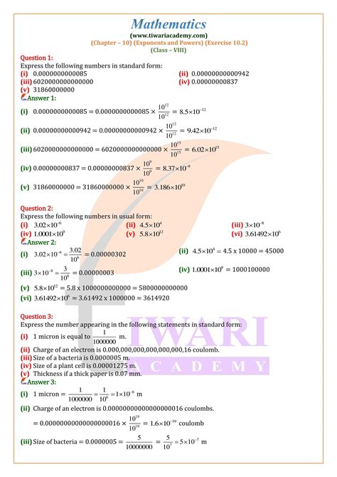 Ncert Solutions For Class 8 Maths Chapter 10 Exercise 10 2