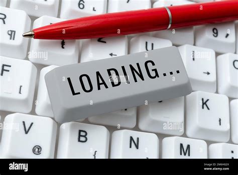 Writing Displaying Text Loading Word Written On Time Takes To Download And Display The Content