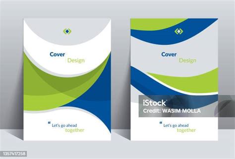Template Desain Sampul Hijau Biru Untuk Proyek Apa Pun Ilustrasi Stok Unduh Gambar Sekarang