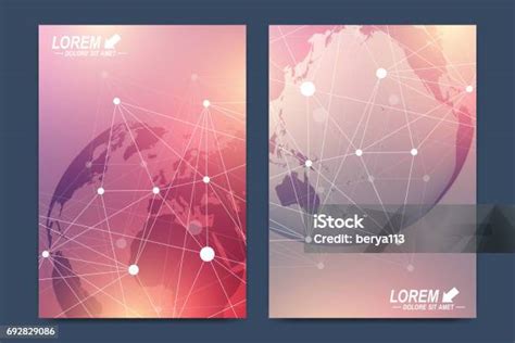 현대 벡터 템플릿 안내 책자 전단지 전단지 광고 표지 카탈로그 잡지 또는 연례 보고서 비즈니스 과학 의학 디자인입니다 과학 인공 두뇌 글로브입니다 라인 총입니다 카드 표면