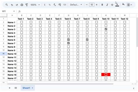 Interactive Random Task Assigner In Google Sheets
