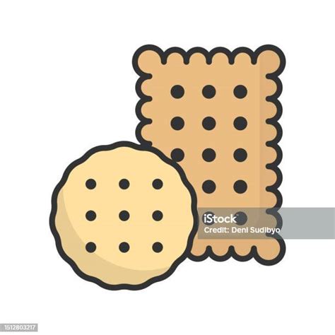 Biscuit Cracker Icon Vector Design Templates Simple And Modern Stock Illustration Download