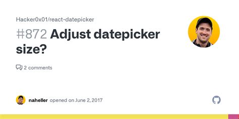 Adjust Datepicker Size Issue Hacker X React Datepicker Github