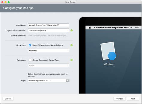 light up mac apps with xamarin forms