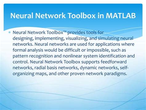 Neural Network And Its Applications Pptx Internet Computing