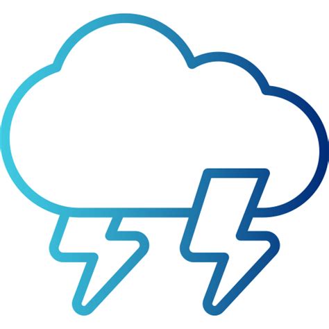 Lightning Generic Gradient Outline Icon