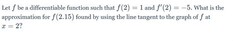 Solved Let F Be A Differentiable Function Such That F Chegg