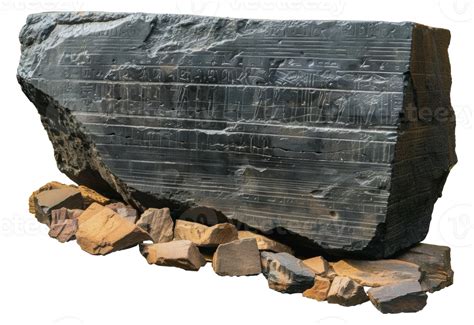 Ancient Cuneiform Inscriptions On A Stone Tablet Cut Out Stock