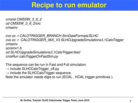 Ppt Tutorial Slhc Calorimeter Trigger Tools Powerpoint Presentation Id4697396