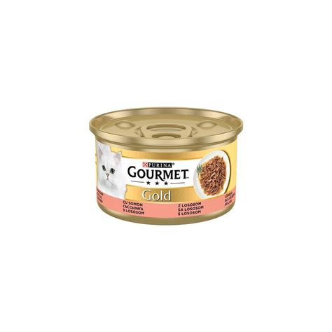 قیمت و خرید کنسرو گربه گلد گورمت با طعم فیله ماهی سالمون در سس Gourmet