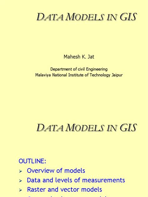 Gis Data Model Pdf Geographic Information System Level Of Measurement