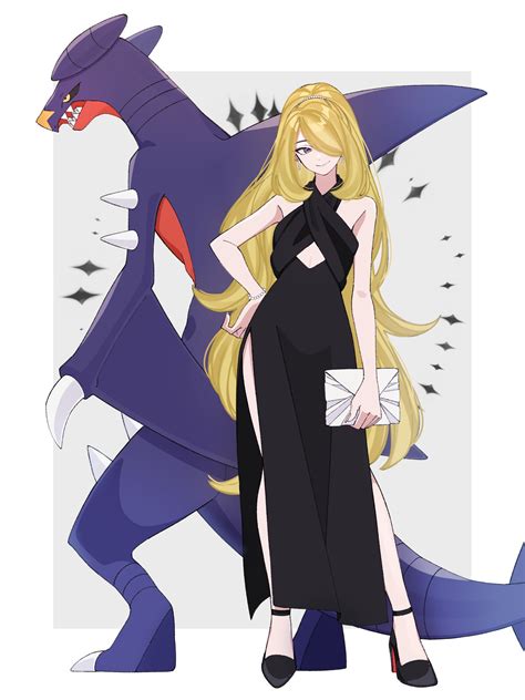 Cynthia And Garchomp Pokemon And More Drawn By Kana Kanna Runa Danbooru