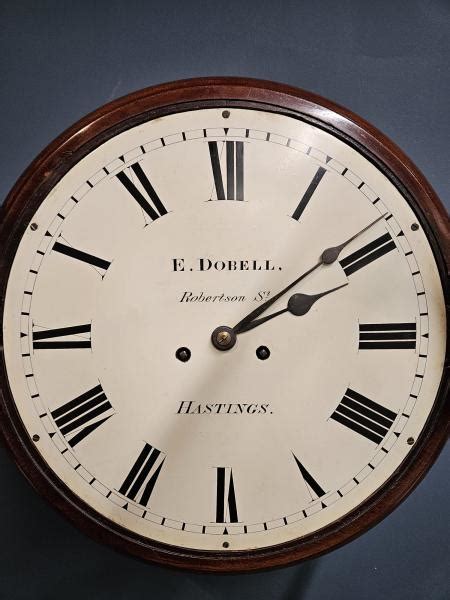 Early Victorian Double Fusee 12 Dial Clock Sturmans Antiques