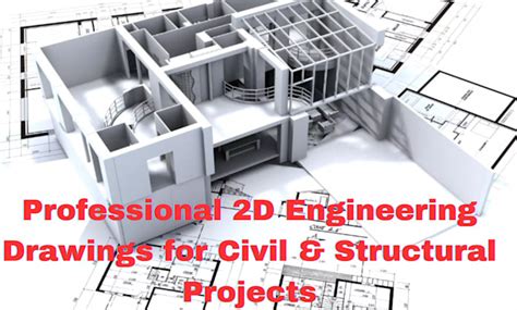 Professional 2d Engineering Drawings For Structural And Civil Projects