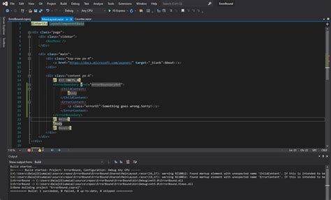 Blazor Error Boundary Throw Warnings Issue Dotnet Razor Github