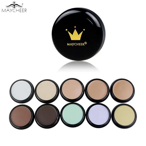 Maycheer 브랜드베이스 메이크업 컨실러 파운데이션 크림 10 색 오일 컨트롤 모이스춰 라이징 커버 포어 위장 컨투어링 팔레트brand Contour Palette