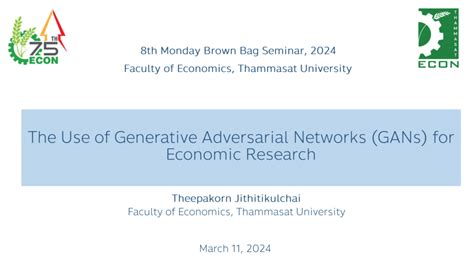 Pdf The Use Of Generative Adversarial Networks Gans For Economic Research