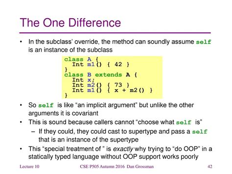 Csep505 Programming Languages Lecture 10 Object Oriented Programming