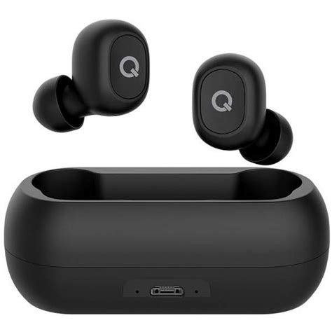Черные беспроводные наушники QUB QTWE1 Black с чехлом - Audio-Technica ...