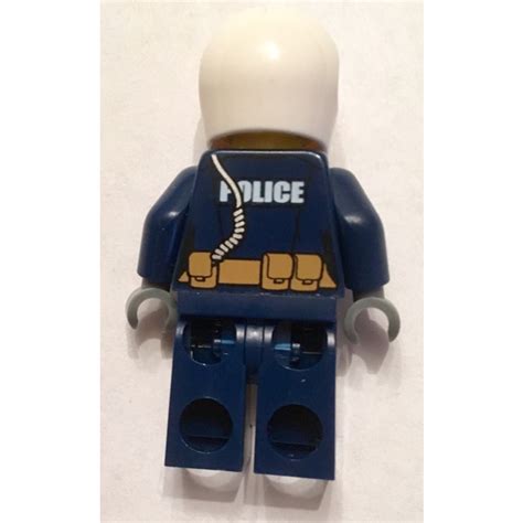 LEGO Police Helicopter Pilot With Badge And Orange Belt Minifigure Brick Owl LEGO Marketplace