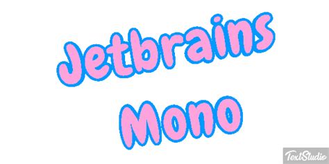 Jetbrains Mono Font Animated  Logo Designs