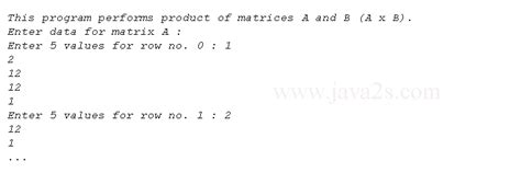 Compute The Product Of Matrices C Array