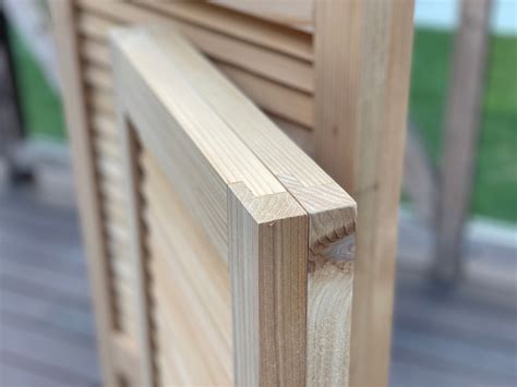 Home Exterior Louvered Window Shutters Etsy