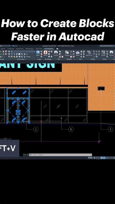 How To Create Blocks Faster In Autocad Autocad Autocad Tutorial Architecture Portfolio