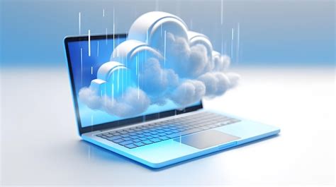 Premium AI Image Cloud Data Storage Database Concept Illustration AI Generated