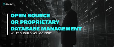 Open Source Vs Proprietary Db Database Management