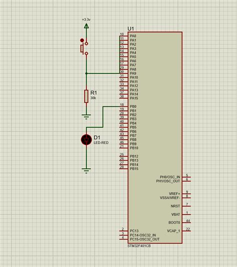 Stm32 Why Led Isn T Blinking When I Press The Button Stack Overflow