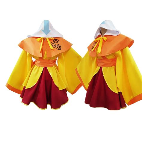 Avatar Aang Cosplay Costume Women Lolita Dress Outfits Halloween