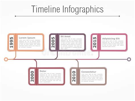 Timeline Infographics Stock Vector Illustration Of Dates