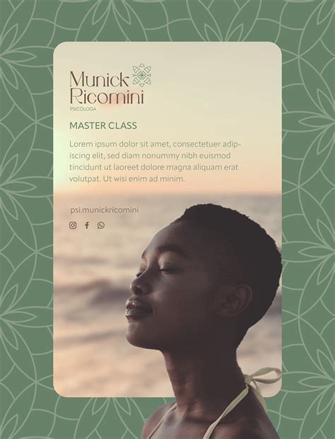 Munick Ricomini Psicóloga Visual Identity Behance