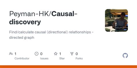 GitHub Peyman HK Causal Discovery Find Calculate Causal Directional Relationships