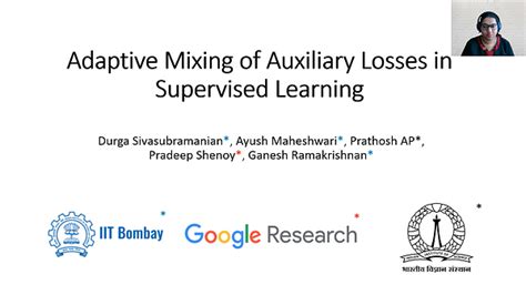 Underline Adaptive Mixing Of Auxiliary Losses In Supervised Learning