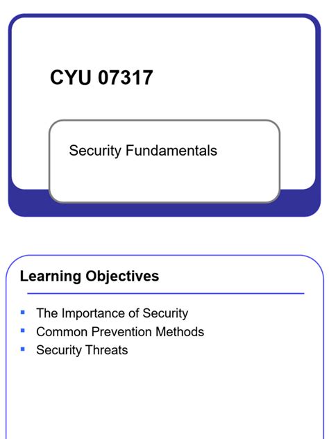 Lecture 1 A Secuirty Fundamentals Pdf Malware Denial Of Service Attack