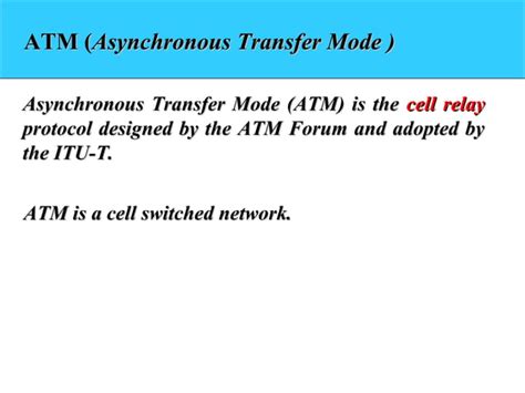 Virtual Circuit Networks Atm Frame Relay Ppt Computer Networking