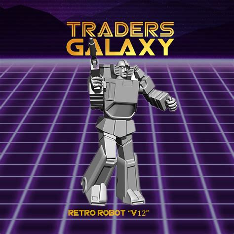 3d Printable Retro Robot V12 By Traders Galaxy Miniatures And Games