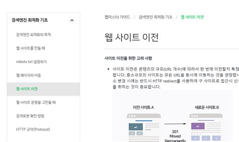 Seo검색엔진최적화를 고려한 웹사이트 이전하기 주소 변경 시 검색엔진에 알리는 법