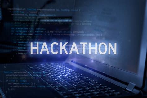 Hackathon Background Hack Marathon Coding Event Glitch Poster And