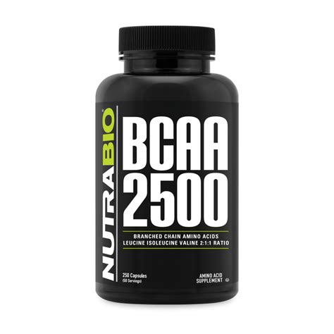 Nutrabio Bcaa 2500 Nutra Bio From Mi Nutrition