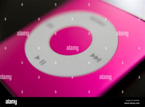 Pink Ipod Controls Nano Stock Photo Alamy