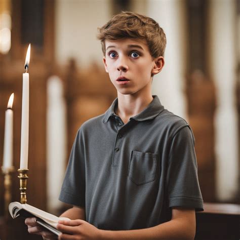 Surprised Teenage Boy In Church By Creakyone On Deviantart