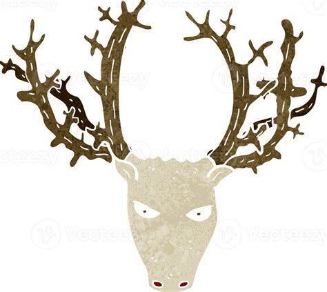 Cartoon Stag Head 45087785 Png