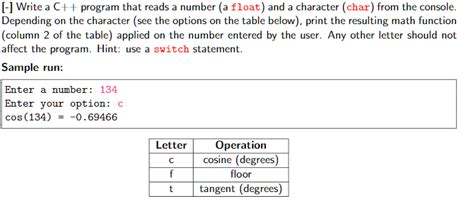 solved 1 write a c t program that reads a number a float
