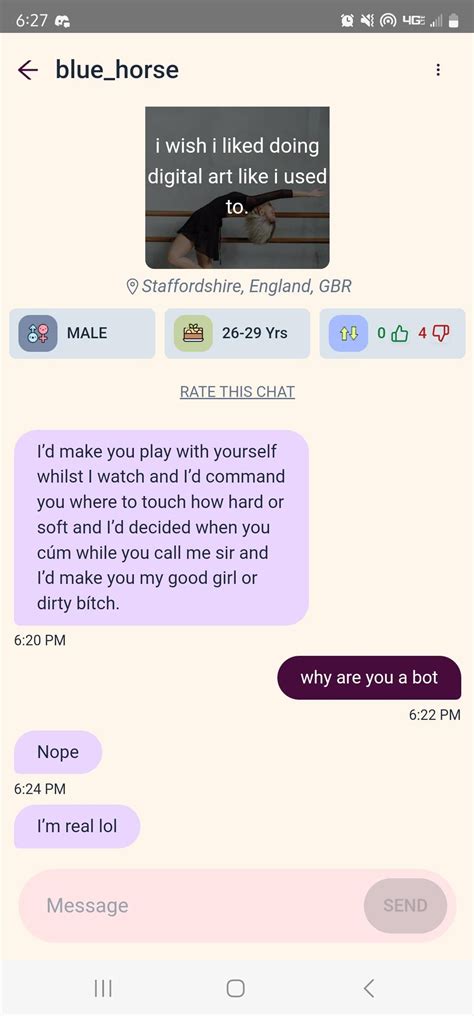 I Asked If This Person Was A Bot Rthehushapp