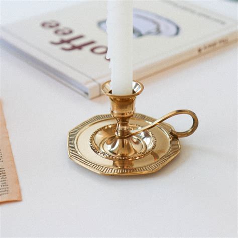 새벽노을 황동 브라스 빈티지 인테리어 캔들홀더 촛대 소품샵 위시버킷