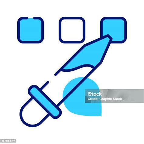 Customizable Icon Of Eyedropper In Modern Style Color Picker Vector Coloring Tool Stok Vektör